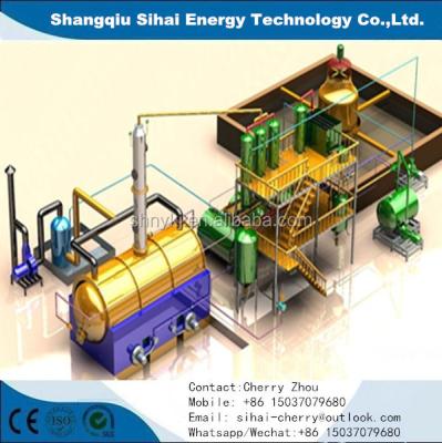 Cina D1200*3000mm Mini raffineria di petrolio greggio impianto di distillazione per il petrolio a gasolio e benzina in vendita