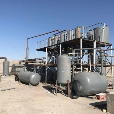 Cina Impianto di distillazione di olio di pirolisi per la trasformazione di pneumatici vecchi e di plastica in carburante diesel in vendita