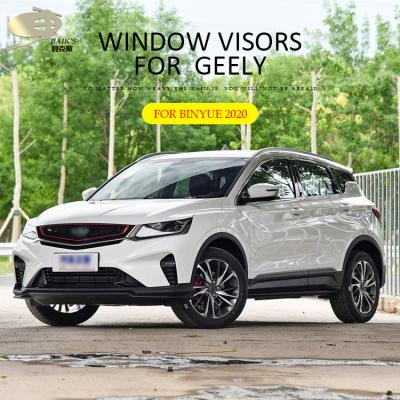 Cina Visiera della finestra dell'ombra dello sfiato dell'automobile di ROHS per Geely Binyue 2019 in vendita