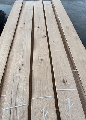 China Cricut White Oak Wood Veneer Flat Cut MDF 1200mm Length C Grade for sale