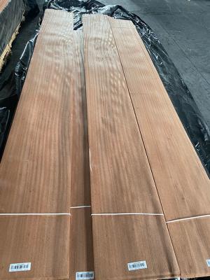 Cina Il legno esotico della fascia di bordo dell'impiallacciatura di Sapele impiallaccia la lunghezza dell'umidità 120cm di 8% in vendita