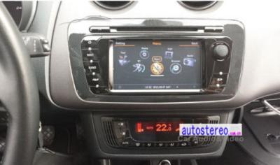 China Reprodutor de DVD estereofónico do carro do sistema de navegação do carro dos multimédios de Bluetooth para a unidade GPS da cabeça de Seat Ibiza à venda
