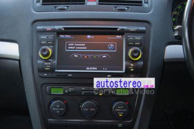 China reprodutor de DVD estereofónico do carro de 3G/WIFI para a tela de toque dos pixéis do abominável homem das neves 800*480 de Skoda Octavia Laura Fabia à venda
