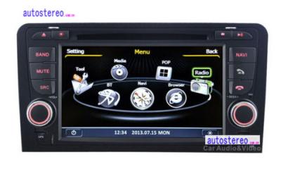 China Estéreo do carro de Audi do estremecimento 6,0 de Sat Nav dos multimédios do automóvel com iPod/três dividem/SWC à venda
