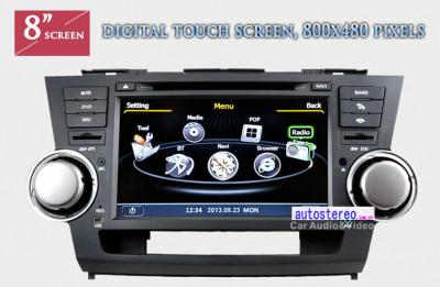 中国 トヨタの高地居住者の Kluger GPS の運行ラジオのマルチメディア ヘッドユニット DVD のためのトヨタ土曜日 ナビゲーション DVD のステレオ 販売のため