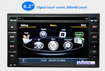 China GPS Satnav Navi Navigation DVD Radio Multimedia Headunit Double Din Car Stereo Bluetooth Sat Nav for sale