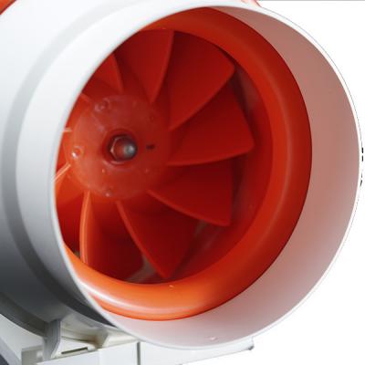 中国 効率的な抽出と排気のために,プラスチック混合流量インラインチャットファンで改善されたトイレ換気 販売のため
