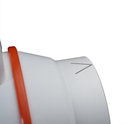 China Verbeterde wc-ventilatie met kunststof-inline-kanalen met gemengde stroom voor efficiënte extractie en uitlaat Te koop