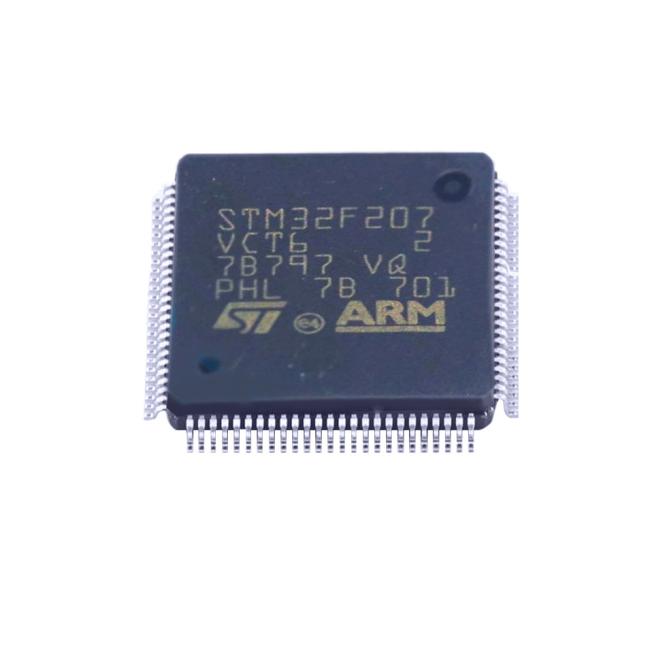 STM32F207VCT6 Microcontroller Chip in LQFP-100 package
