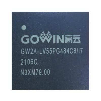 China PBGA484 4PLLs FPGA Field Programmable Gate Array GW2A-LV55PG484C8/I7 for sale
