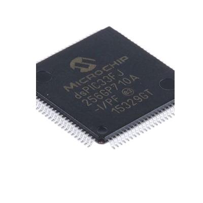 China DSP DSC 16-bit Digital Signal Controllers 256KB Flash And 30KB SRAM With Advanced Analog Processors DSPIC33FJ256GP710A-I/PF for sale