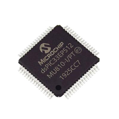 China 16Bit DSP IC Chip Microcontrollers High Speed DsPIC33EP512MU810-I/PF for sale