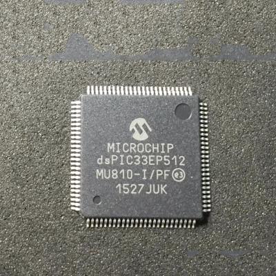 China 16Bit DSP IC Chip Microcontrollers High Speed DsPIC33EP512MU810-I/PF for sale