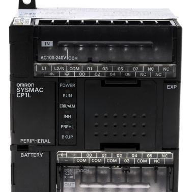 Omron CP1L-L14DR-A PLC side view