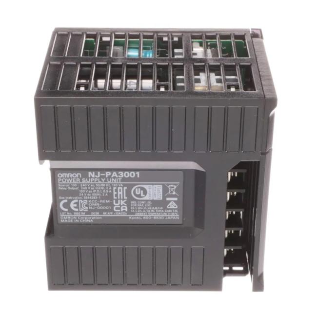 Omron NJ-Series Power Supply Unit rear view