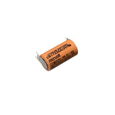 China 1650mAh Cylindrical Industrial Lithium Battery Manganese Dioxide CR Disposable CR17335A for sale