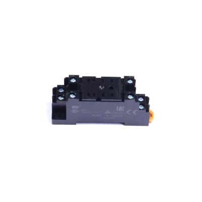 China PYFZ-08-E 2-Poles Relay Socket with Screw Termination and 10 A Current Rating for DIN Rail Mounting for sale
