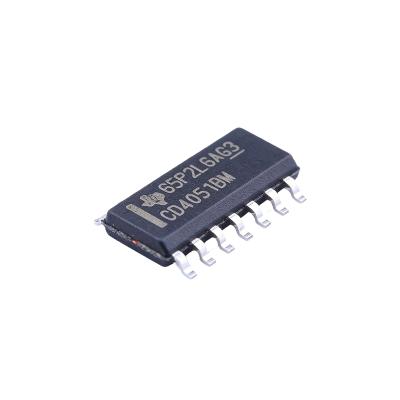 China CD4051BM96 8-Channel Analog Multiplexer Switch IC with Bidirectional Signal Path and Low Static Power Consumption for sale