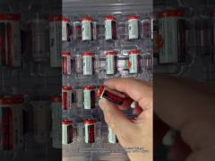 cr123a 3v lithium manganese dioxide battery with 1.4ah capacity, high current pulse discharge