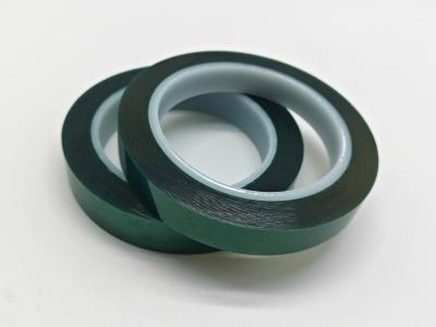 China Green 55µm PET Silicone Adhesive Tape with 180℃ Heat Resistance and Residue-Free Peeling for sale