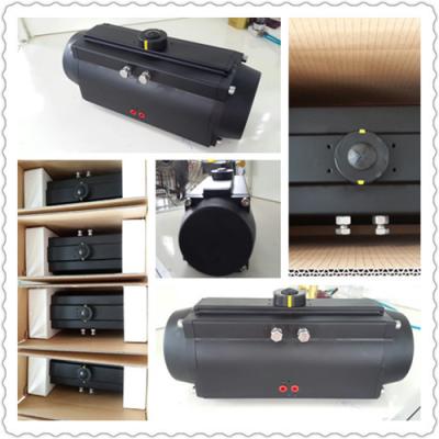 China AT series double action or single action black bodyair  rotary actuator for butterfly valve and ball valve for sale