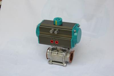 China Ball Valves Actuated:Single or double acting pneumatic control for sale