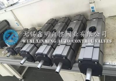 China (3) actuador neumático de la manera tres para las válvulas rotatorias en venta