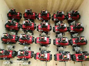 China el negro neumático del color rojo del actuador rotatorio capsula el actuador con la capa del poliéster en venta