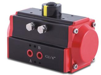 China 0~90 actuador rotatorio neumático anodizado negro estándar del grado ISO5211 en venta