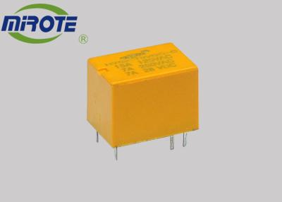 China Yellow Cover 6 Prolong Automotive 24v Relay 15 Amp SPDT Type 15x12x10mm for sale