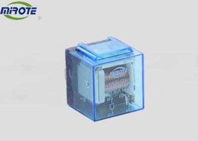 China Transparent Blue 80 Amp Automotive Relay , 5 Pin Universal 12 Volt Relay With Led Light for sale