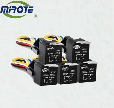 Cina 12V relè automobilistico di potere di Pin SPDT di 30/40 di amp 5 in vendita
