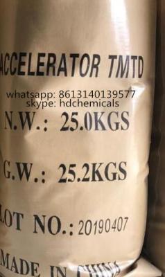 China rubber chemicals rubber accelerator TMTD powder for sale