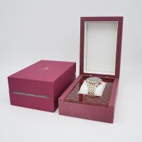China Glossy Watch Box Case Red Custom Logo Packaging Box OEM ODM For Presentation for sale
