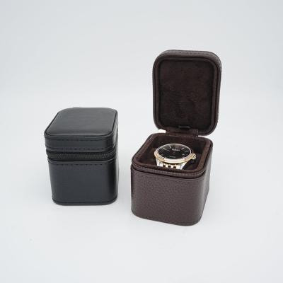 China Ribbon Closuretype Watch Packaging Boxes Single Watch Capacity Retail Display Sophisticated Packaging for Watch Retailers for sale