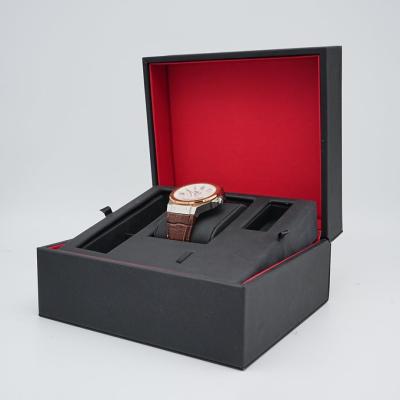 China Foam Interior Custom Watch Packaging Boxes Using Snap Closure Type Designed to Enhance Watch Safety and Packaging Appeal for sale