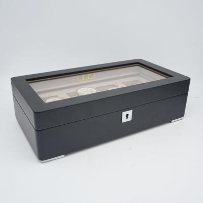 China OEM ODM Watch Packaging Boxes Black Watch Display Cases Stylish Durable Packaging for sale