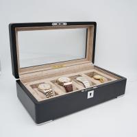 China OEM ODM Watch Packaging Boxes Black Watch Display Cases Stylish Durable Packaging for sale