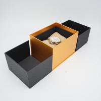 China Black Watch Packaging boxes with Single or Multiple Slots designed to enhance image through watch presentation packaging for sale