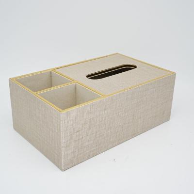 China Custom Plastic Tissue Paper Box Multifunctional Tissue Paper Storage Container 25X12X8cm for sale