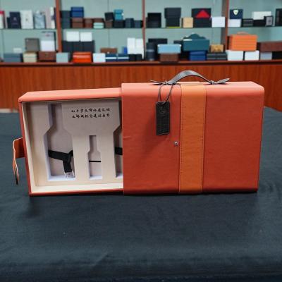 China OEM / ODM Magnetic Flap Gift Box Durable Luxury Wine Gift Box for sale