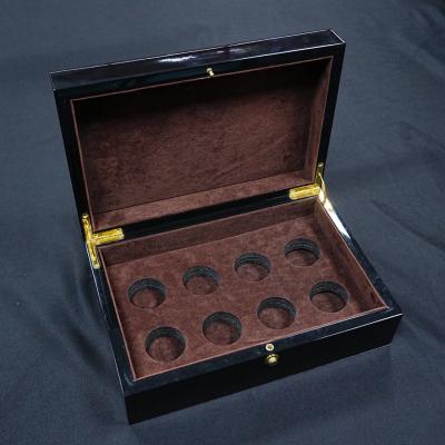China Vintage Tea Storage Box Customized MDF Tea Box With 8 groove for sale
