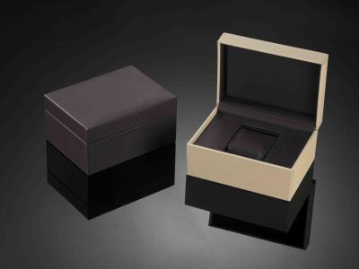 China Hinge Closuretype Watch Packaging Boxes Matte Finish Various Black Choices Providing and Elegant Packaging for Watch Displays for sale