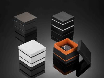 China Embossed Watch Packaging Boxes Utilizing Die-cutting Production Method and High Strength Durability Perfect for Watch Gift Packaging for sale