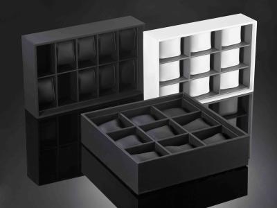 China White / Black Watch Display Trays Rotatable Adjustable Watch Storage Tray for sale