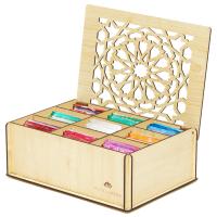 China Rust Resistant Tea Storage Box Versatile Tea Organizer Box Customized for sale