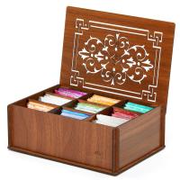 China Rust Resistant Tea Storage Box Versatile Tea Organizer Box Customized for sale