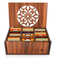 China Rust Resistant Tea Storage Box Versatile Tea Organizer Box Customized for sale