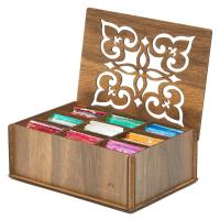 China Rust Resistant Tea Storage Box Versatile Tea Organizer Box Customized for sale