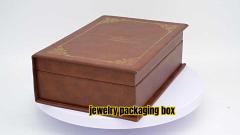 Book-Shaped Jewelry Box, Unique Artistic Storage Case for Jewelry Display, Collection and Gifting